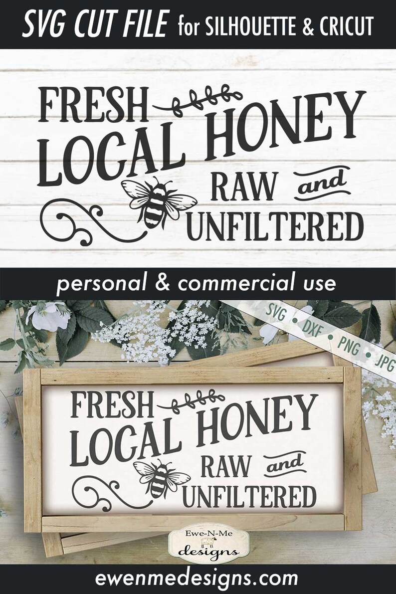 Local Honey SVG Bee SVG Honey Bee SVG Commercial Use - Etsy