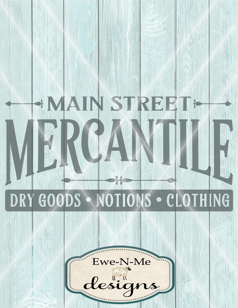 Mercantile SVG - Dry Goods Notions Clothing Svg - Main Street ...