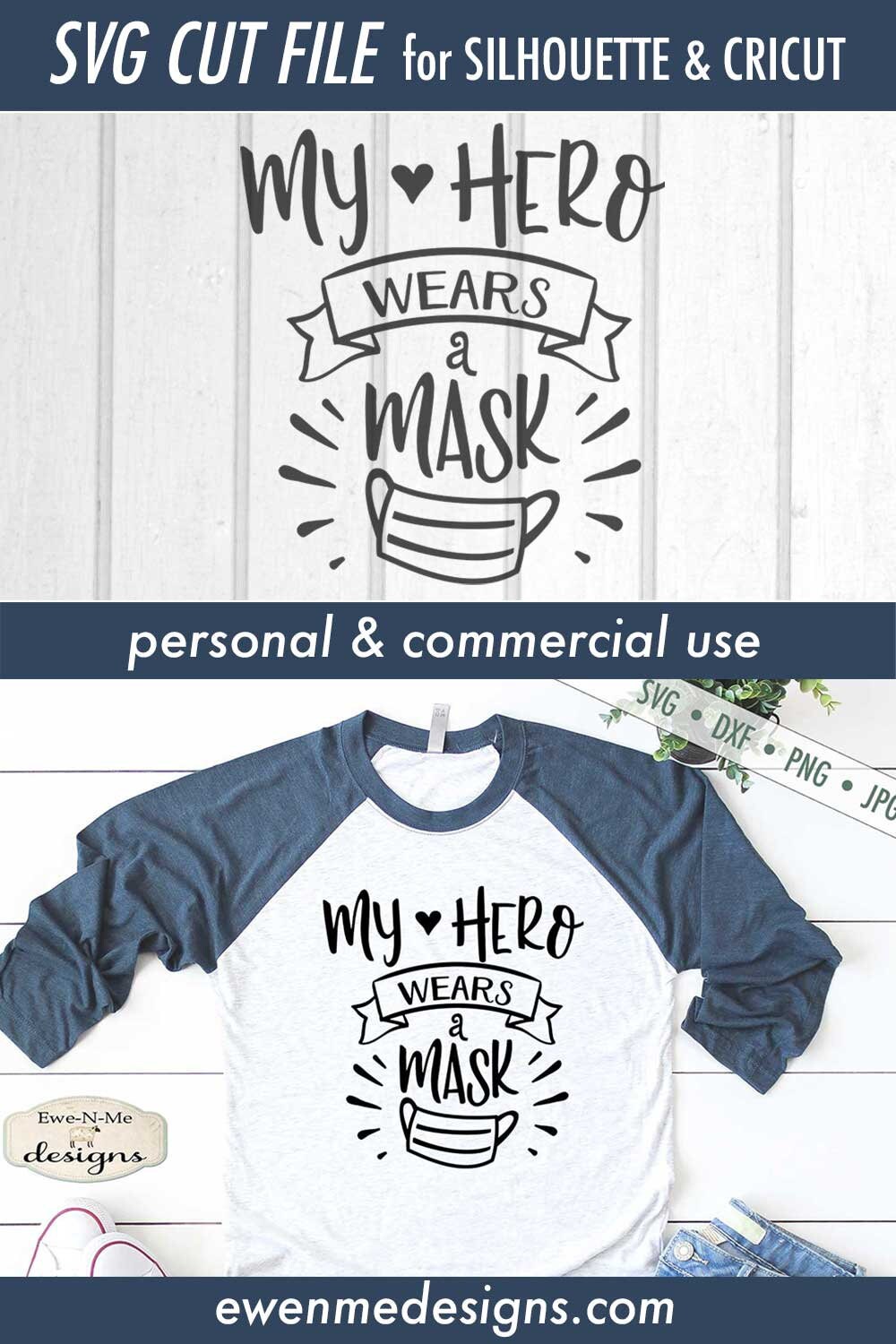 My Hero Wears a Mask SVG