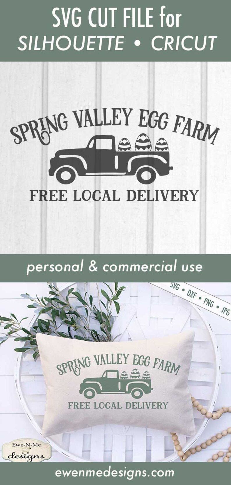 Easter SVG Egg Truck SVG Spring Valley Svg Easter Egg - Etsy