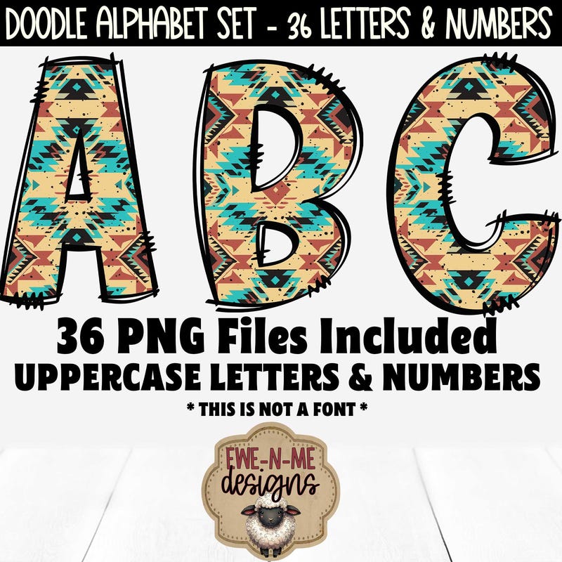 Aztec Letters - Etsy
