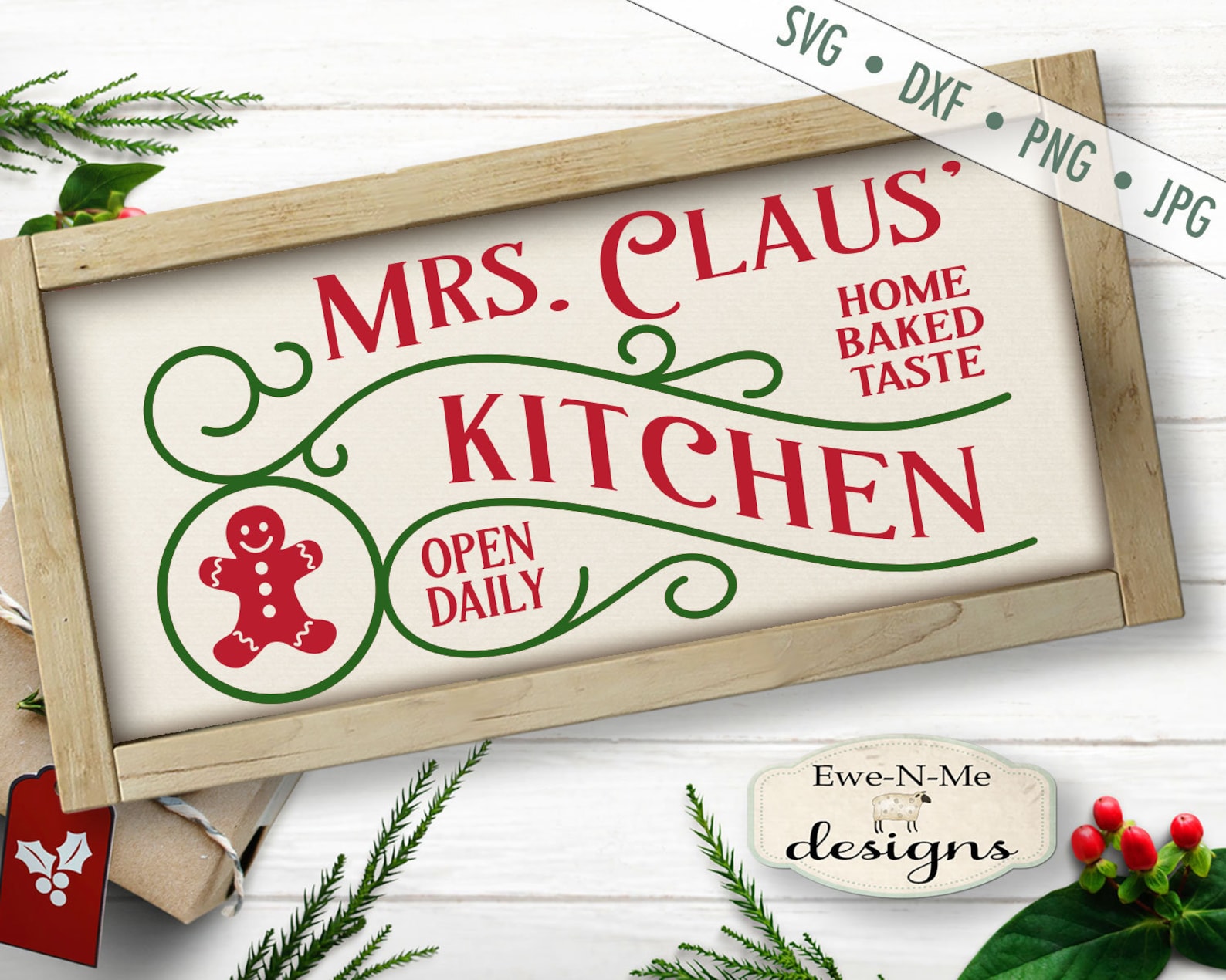 Mrs Claus SVG Mrs Claus Kitchen Svg Christmas Svg - Etsy
