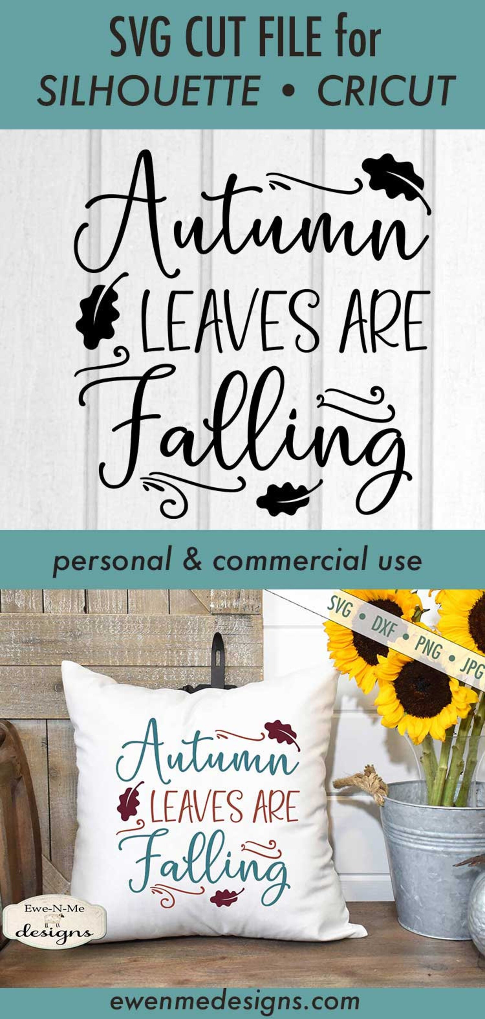 Autumn SVG File Fall SVG Autumn Leaves SVG Harvest Svg - Etsy