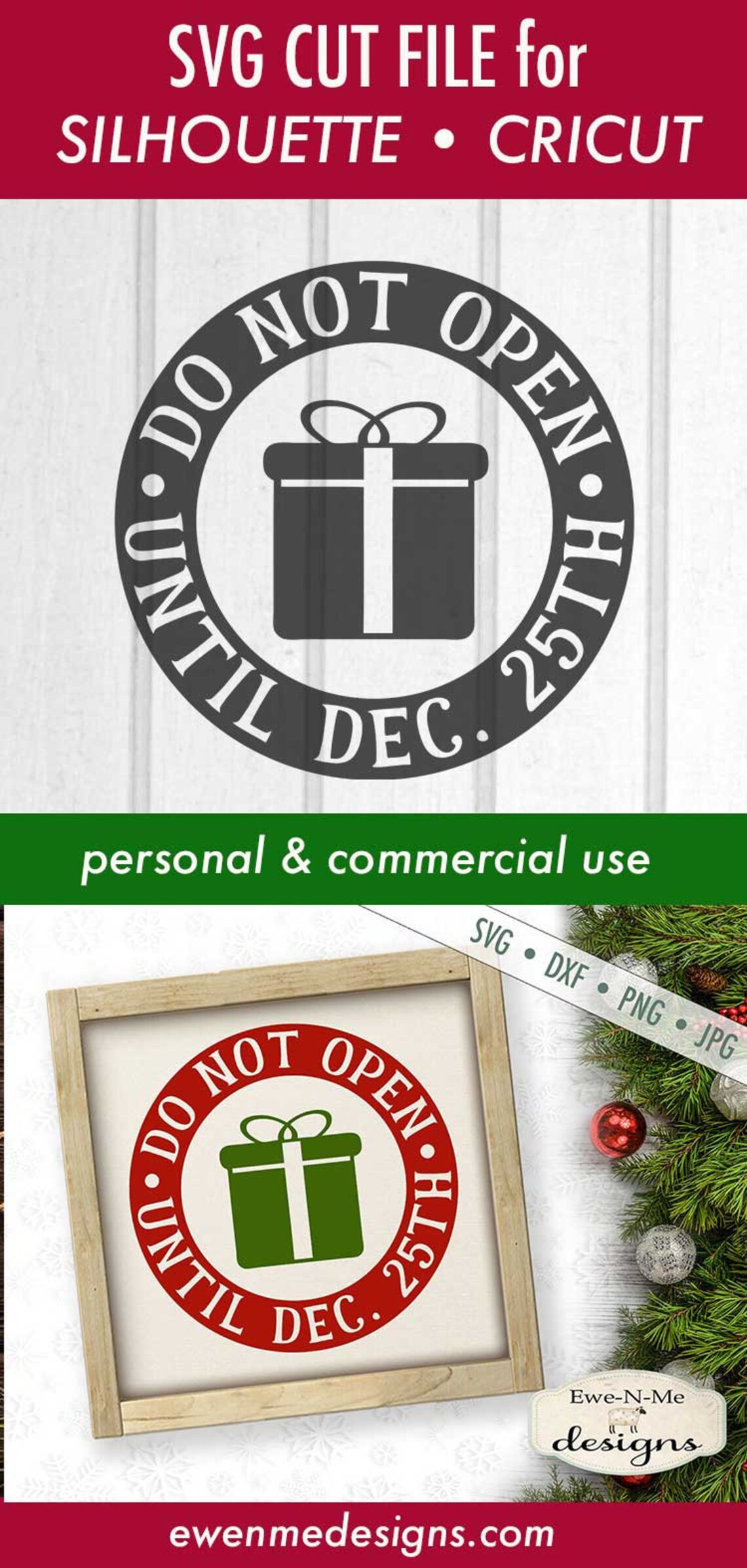 Do Not Open Svg Christmas SVG December 25 SVG Gift SVG | Etsy