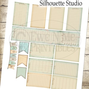 Happy Planner Printable Stickers - Rustic Planner Sticker - Happy ...