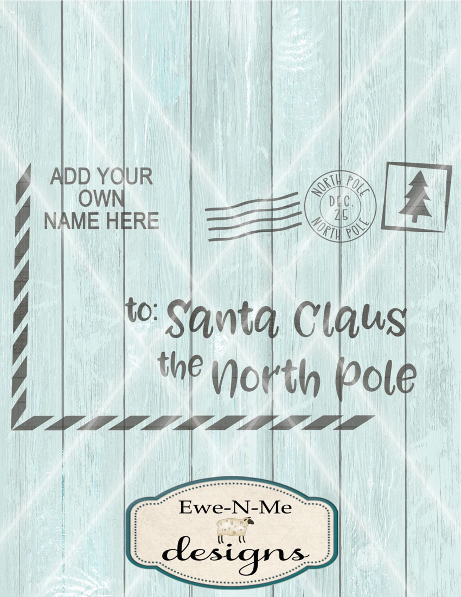 Santa Letter SVG Santa Envelope Svg Christmas Svg Postcard to Santa ...