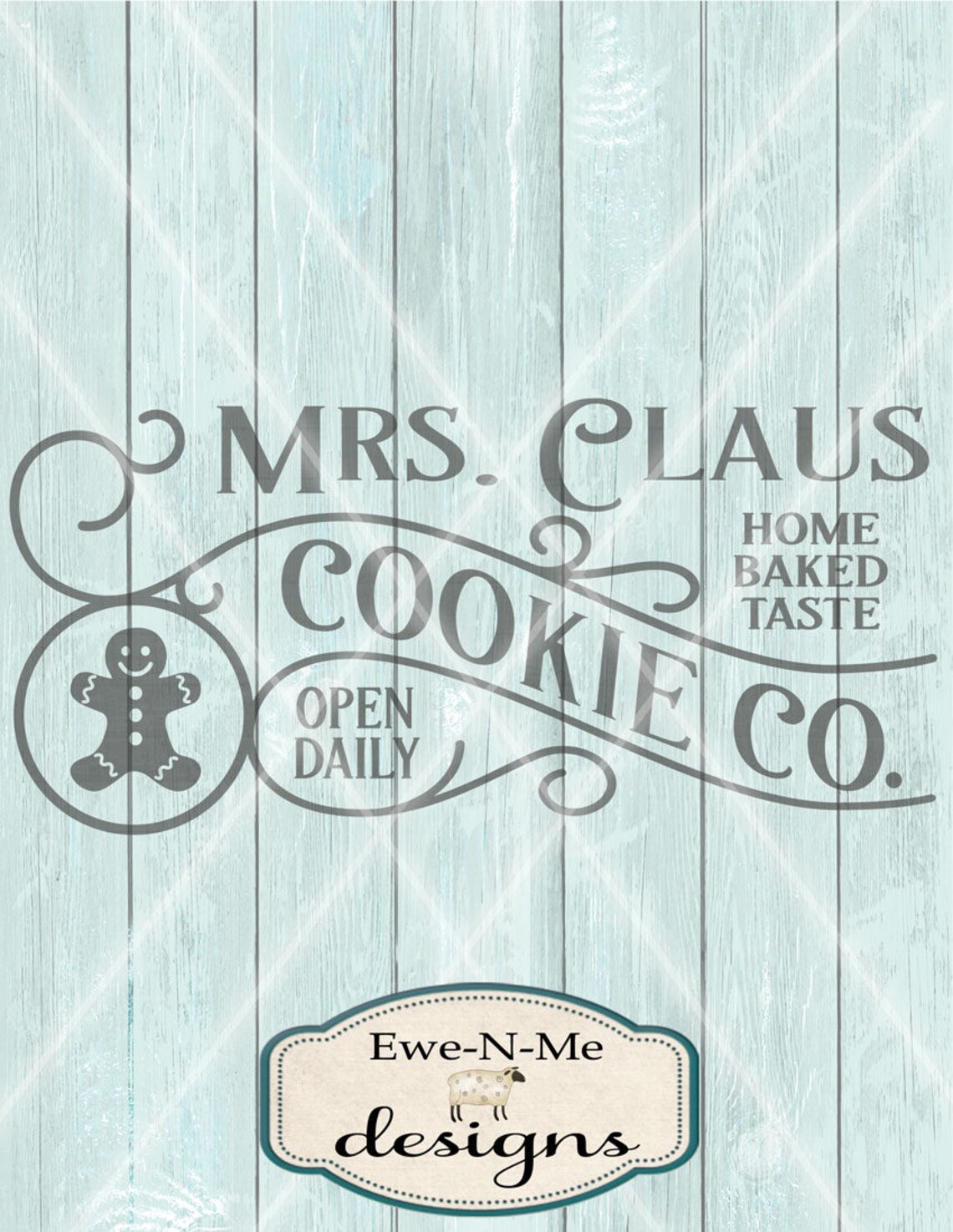 Mrs Claus SVG - Mrs Claus Cookie Co Svg - Christmas Svg - Cookie Sign ...
