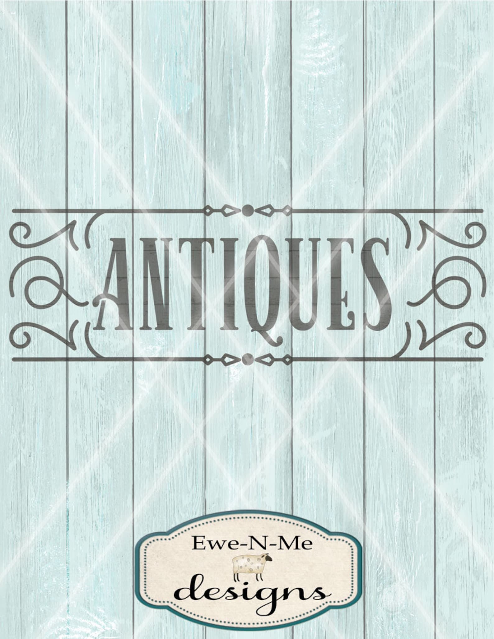 Antiques SVG Antiques Sign Svg Antiques Cut File Rustic | Etsy