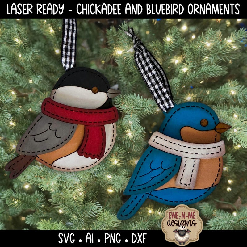 Bluebird Svg Ornament - Etsy