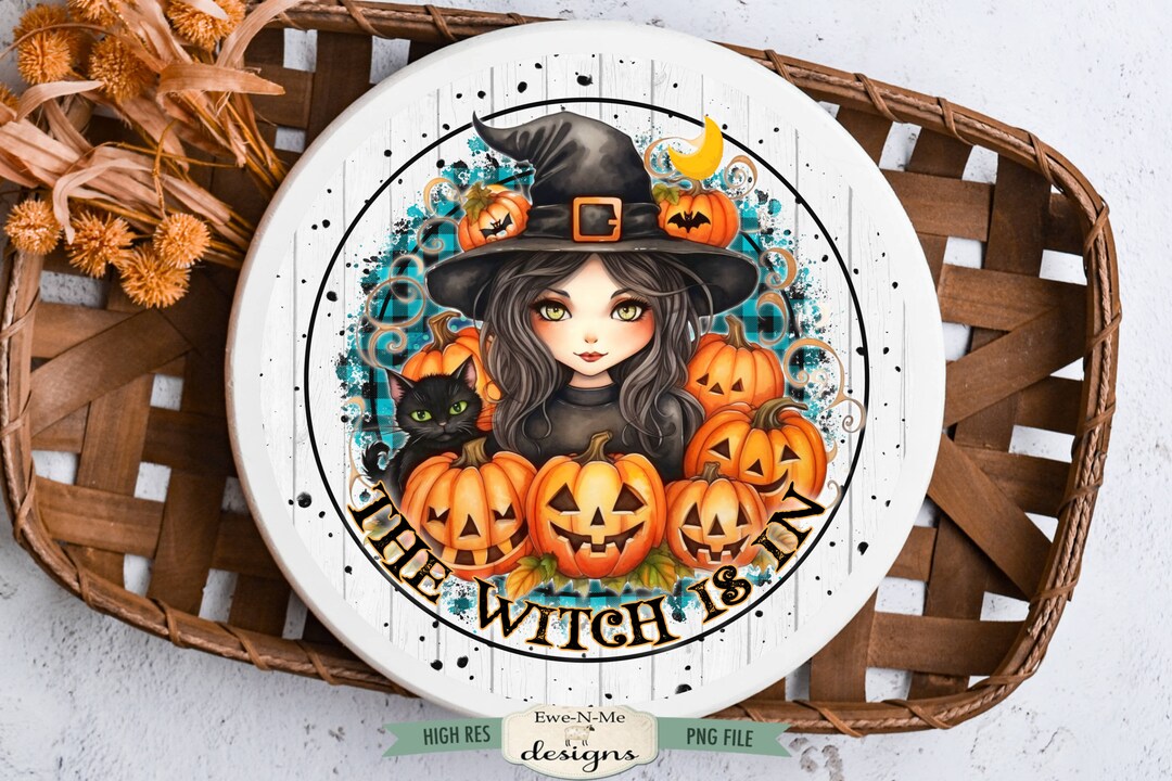 Witch Round Sublimation Design | the Witch is in | Halloween Round ...
