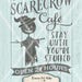 Fall SVG Cut File - Scarecrow SVG - Scarecrow Cafe Cut File - Autumn ...
