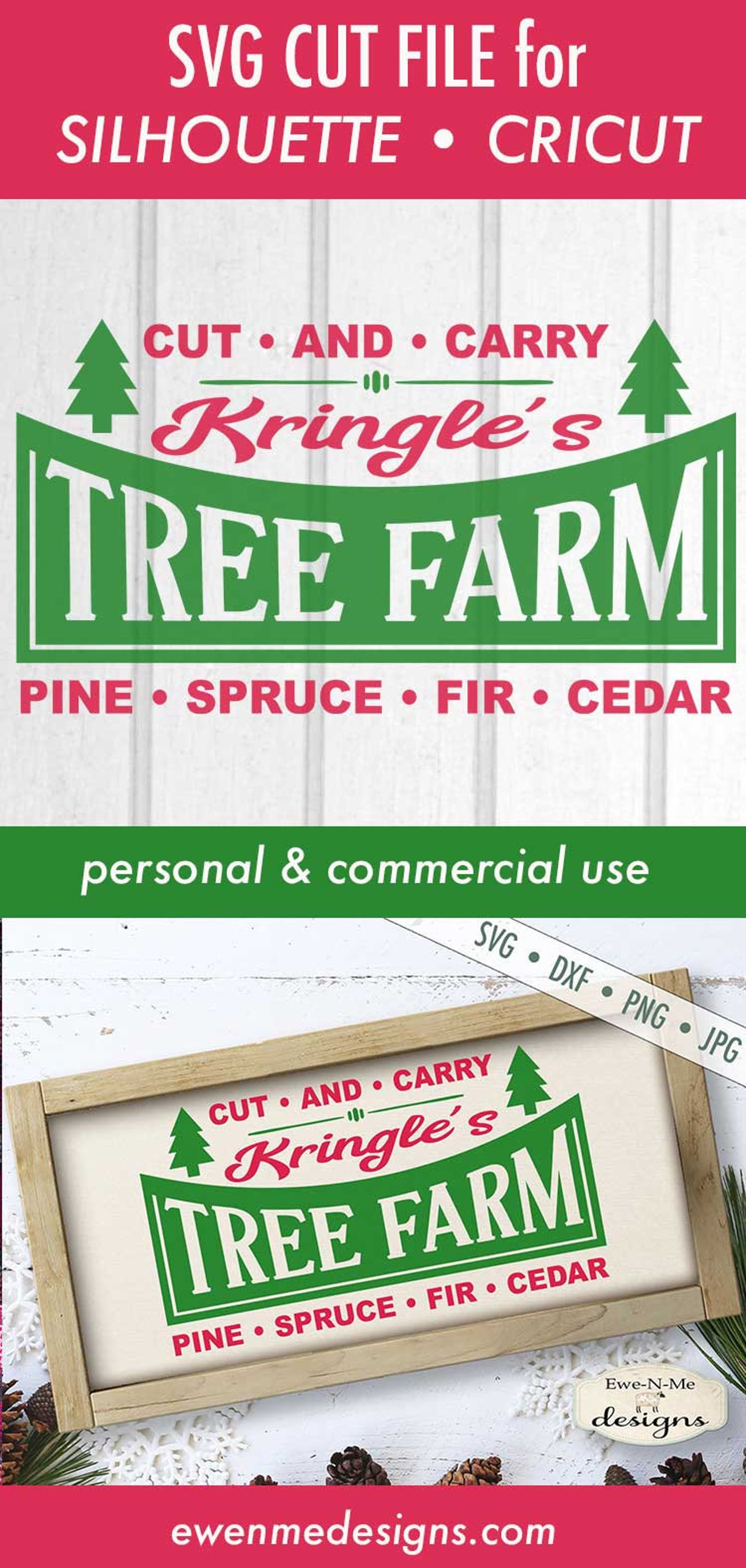 Tree Farm SVG Christmas Svg Retro Christmas Svg Kringle | Etsy