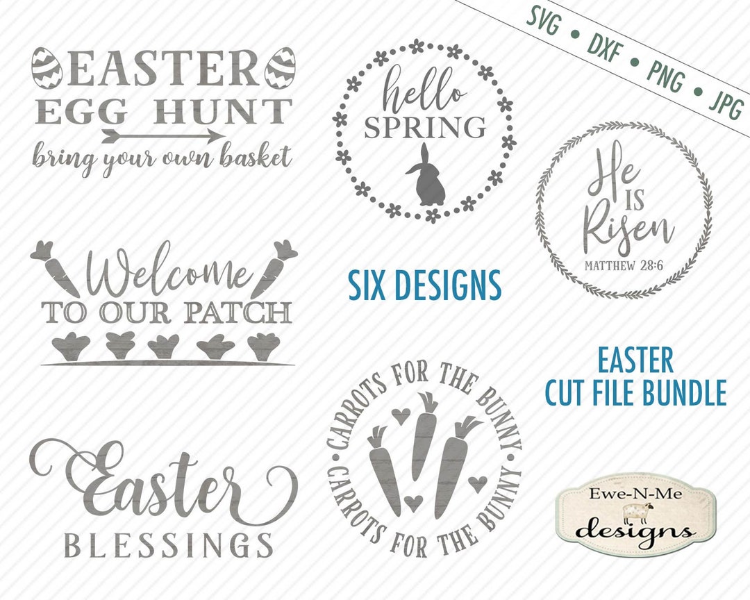 Easter SVG Bundle - Spring SVG Bundle - Carrot SVG - Blessings Svg ...
