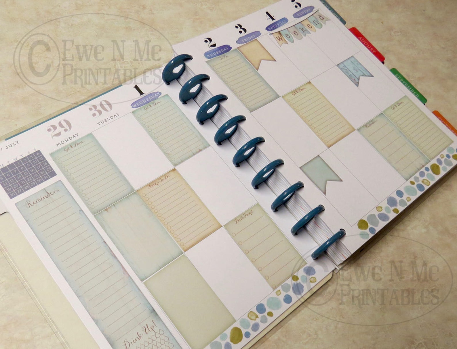 Happy Planner Printable Stickers Rustic Planner Sticker | Etsy