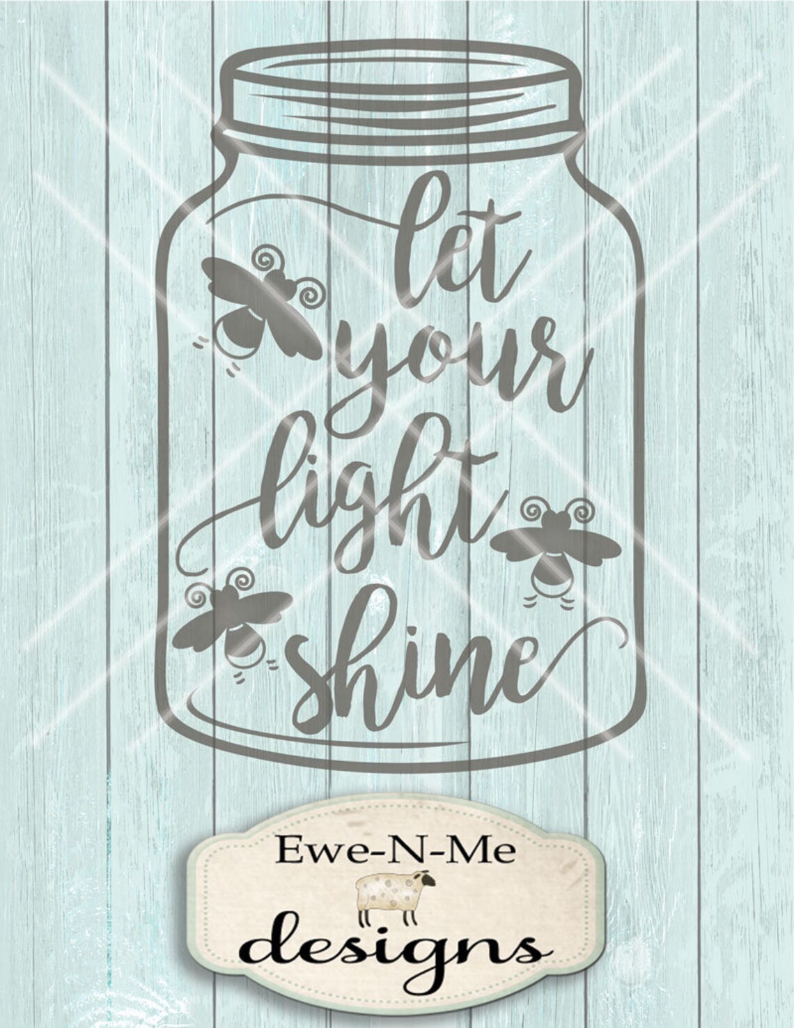 Let Your Light Shine SVG Firefly Svg Mason Jar Svg Bible - Etsy UK