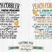 Peach Cobbler Recipe SVG - Peach SVG - Kitchen Svg - Commercial Use Svg ...