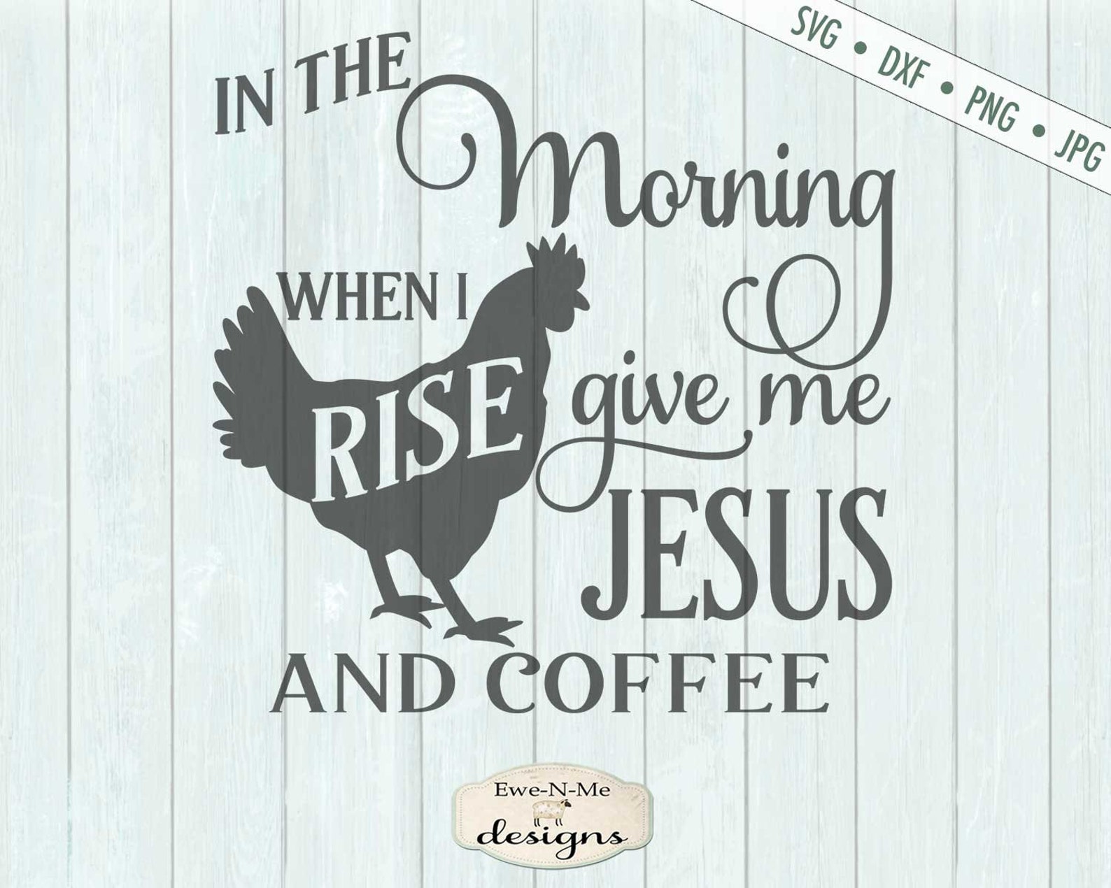 Jesus Coffee SVG - Rooster SVG - Kitchen SVG - Etsy