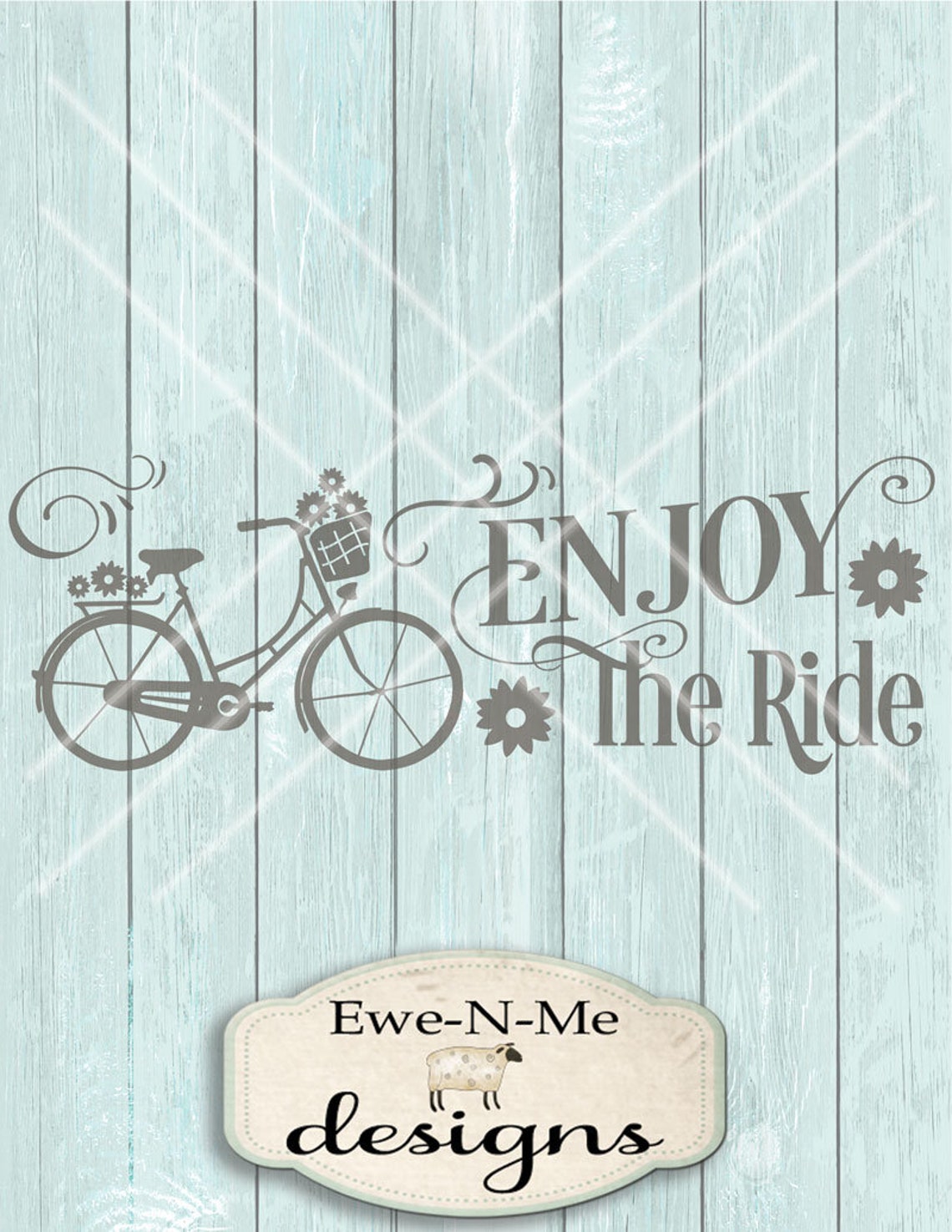Enjoy the Ride SVG Bicycle Flowers SVG Summer SVG - Etsy