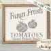 Farm Fresh Tomatoes SVG Farm Svg Garden Svg Tomato Sign | Etsy