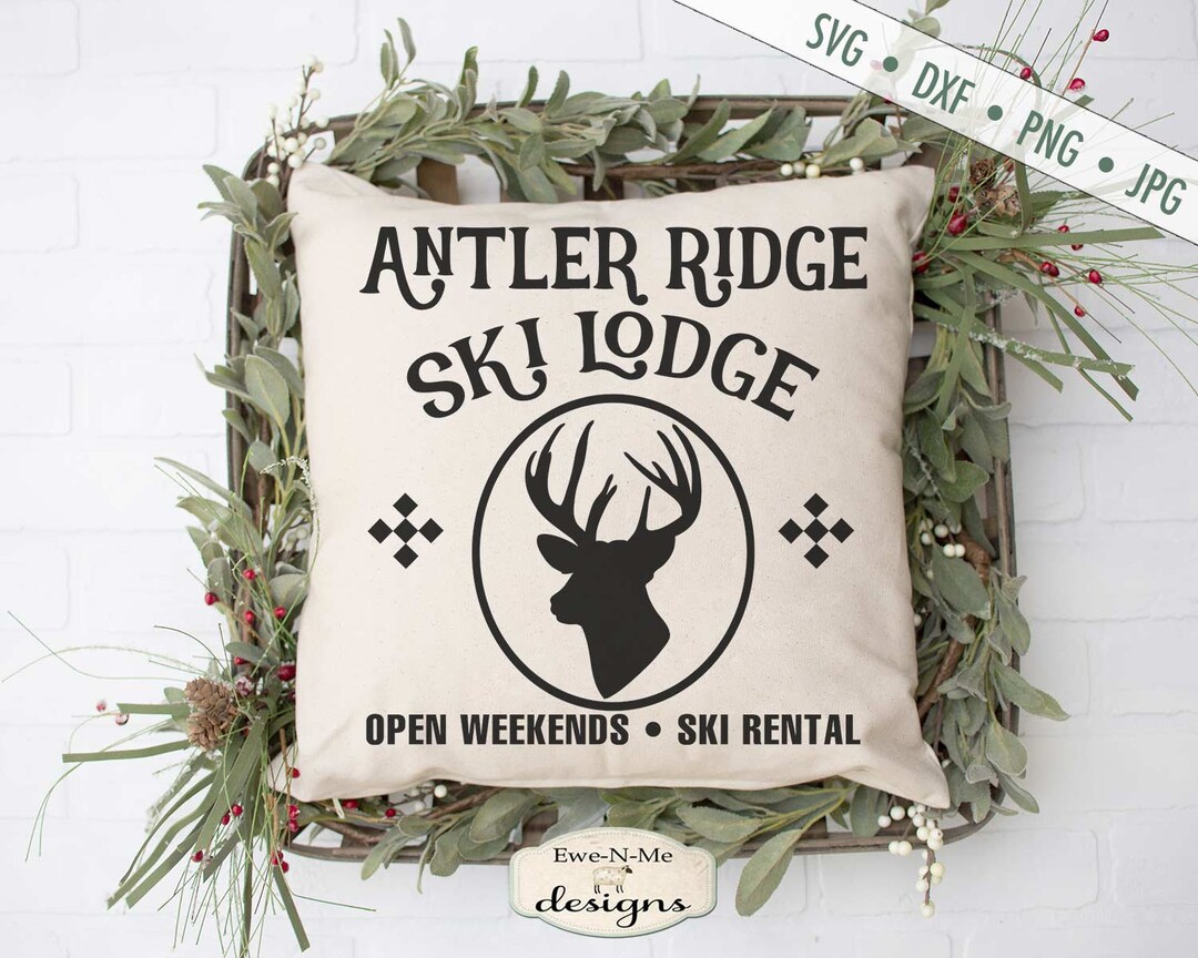 Antler Ridge Svg - Reindeer Svg - Winter SVG - Christmas Svg ...