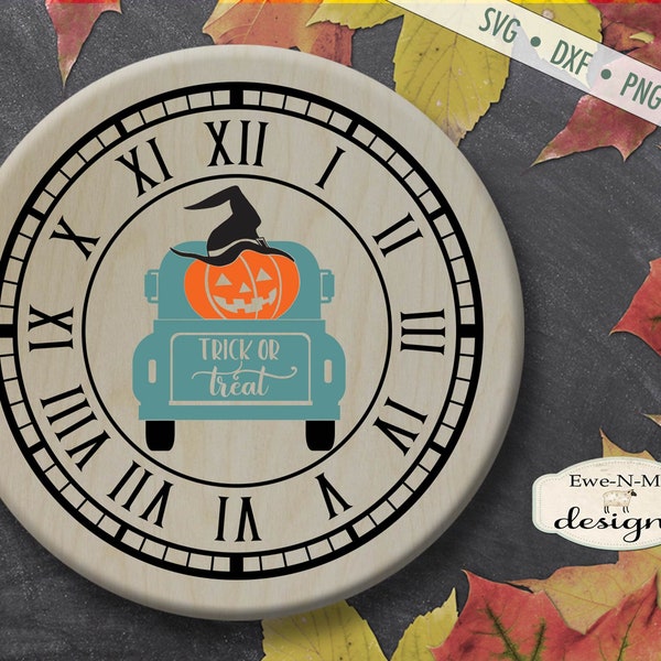Vintage Halloween Clock Face - Etsy
