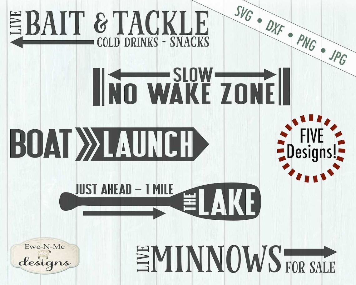 Boating Svg Bundle Fishing Svg Directional Svg Bait & - Etsy