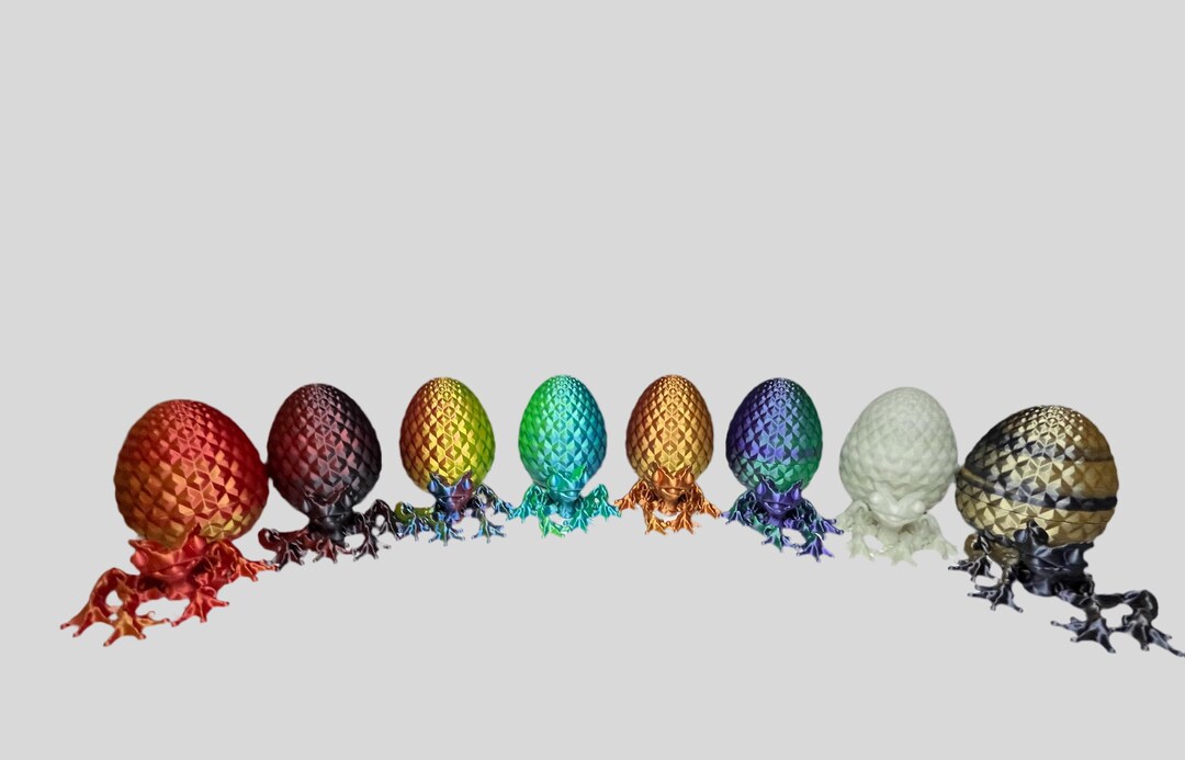 3D Printed Frog and Egg in Various Colors - Etsy