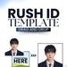 Editable Rush ID and Passport Photo Canva Templates | Drag-and-drop ...