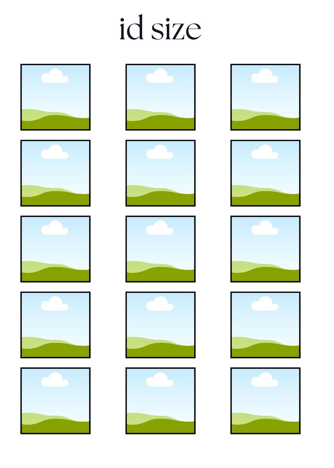 Editable Rush ID and Passport Photo Canva Templates | Drag-and-drop ...