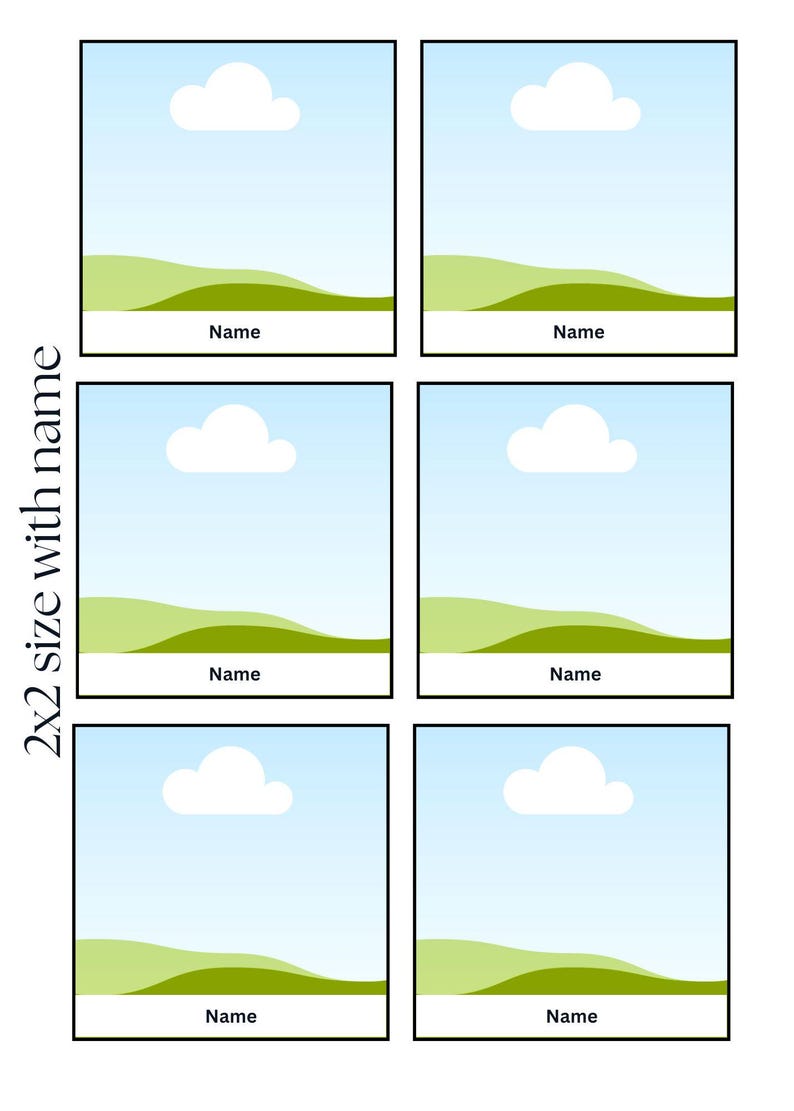 Editable Rush ID and Passport Photo Canva Templates | Drag-and-drop ...