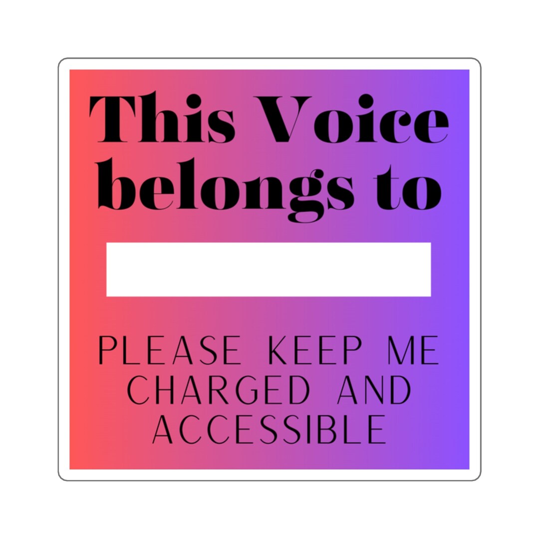 Personalized AAC Name Tag Sticker Ideal for Slps, and Special Education ...