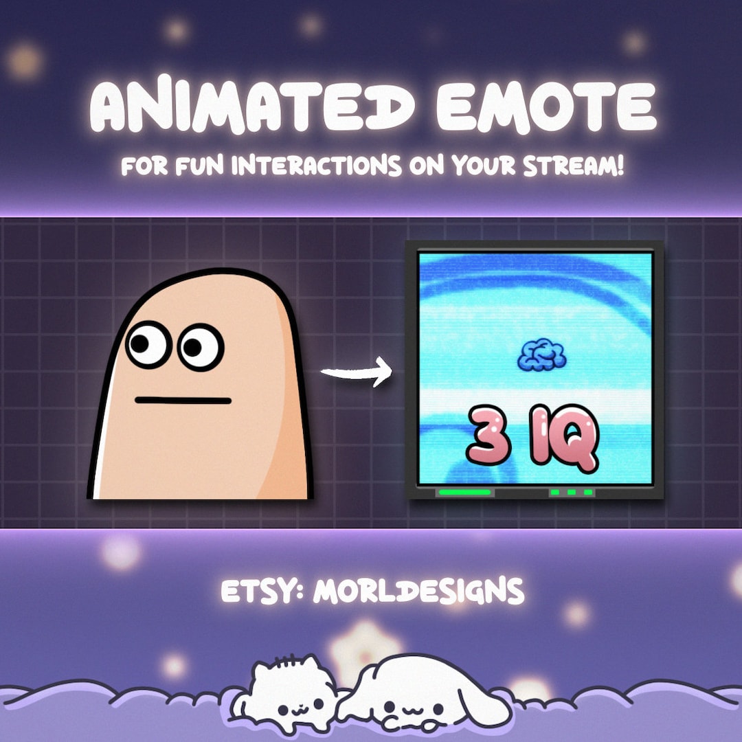 LOW IQ Animated Emote: Funny Twitch/discord/kick/youtube, Stream Gif ...