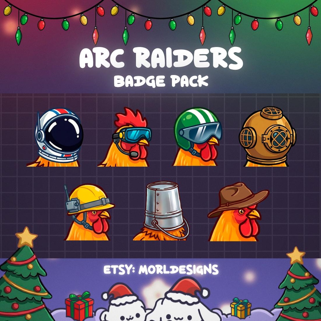 ARC Raiders - Badge Pack. 7 Badges, Twitch, Kick, Youtube | Stream ...
