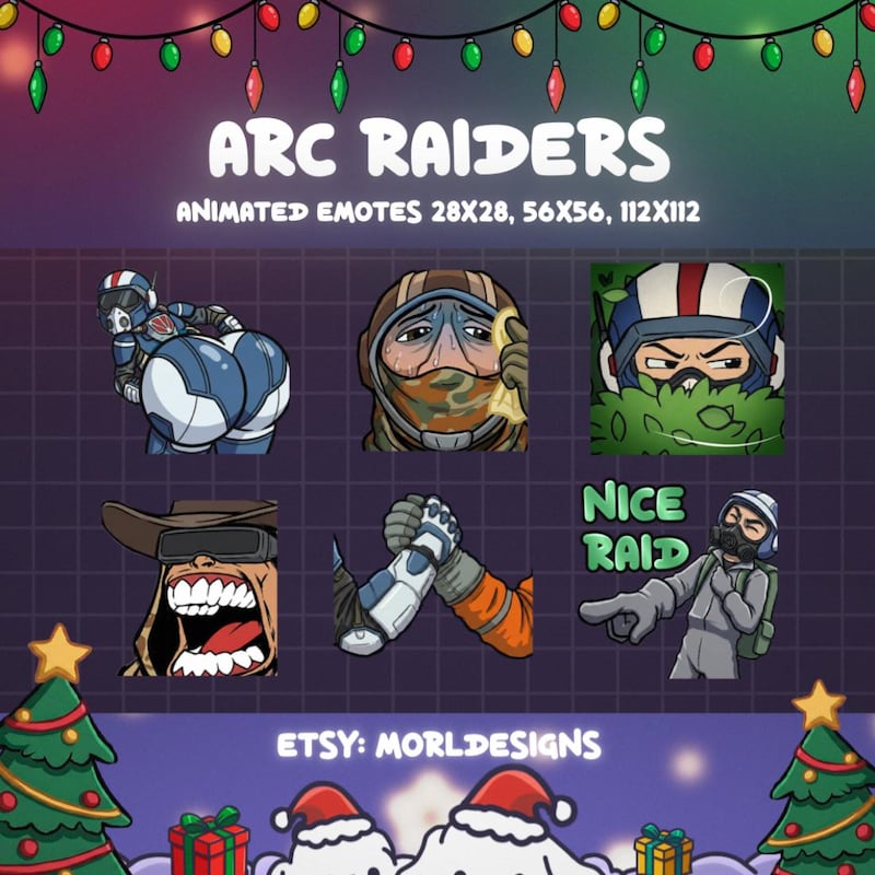 Twitch Arc Raiders Emotes - Etsy