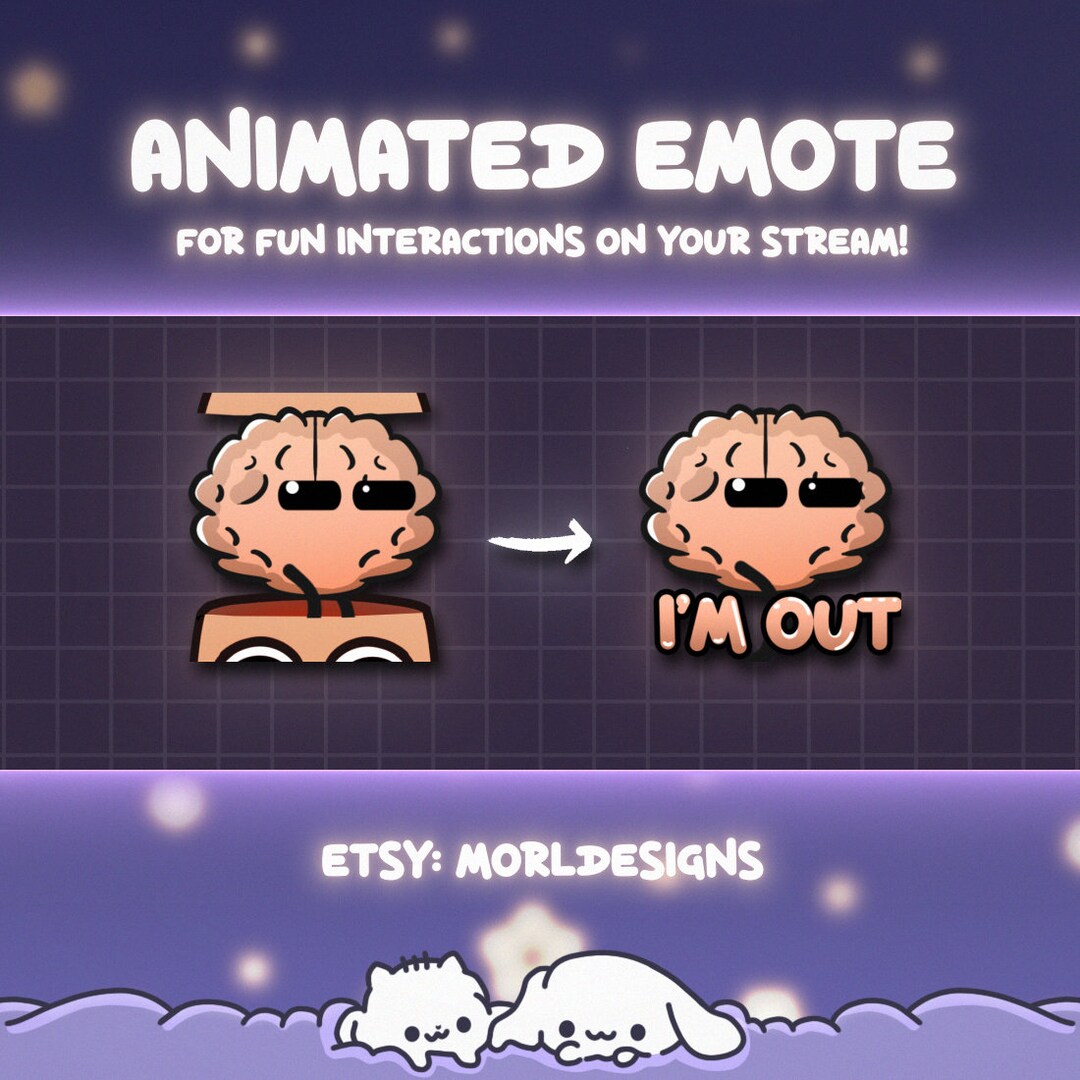 Brain Out (2 Versions) - Animated Emote for Twitch/discord for ...