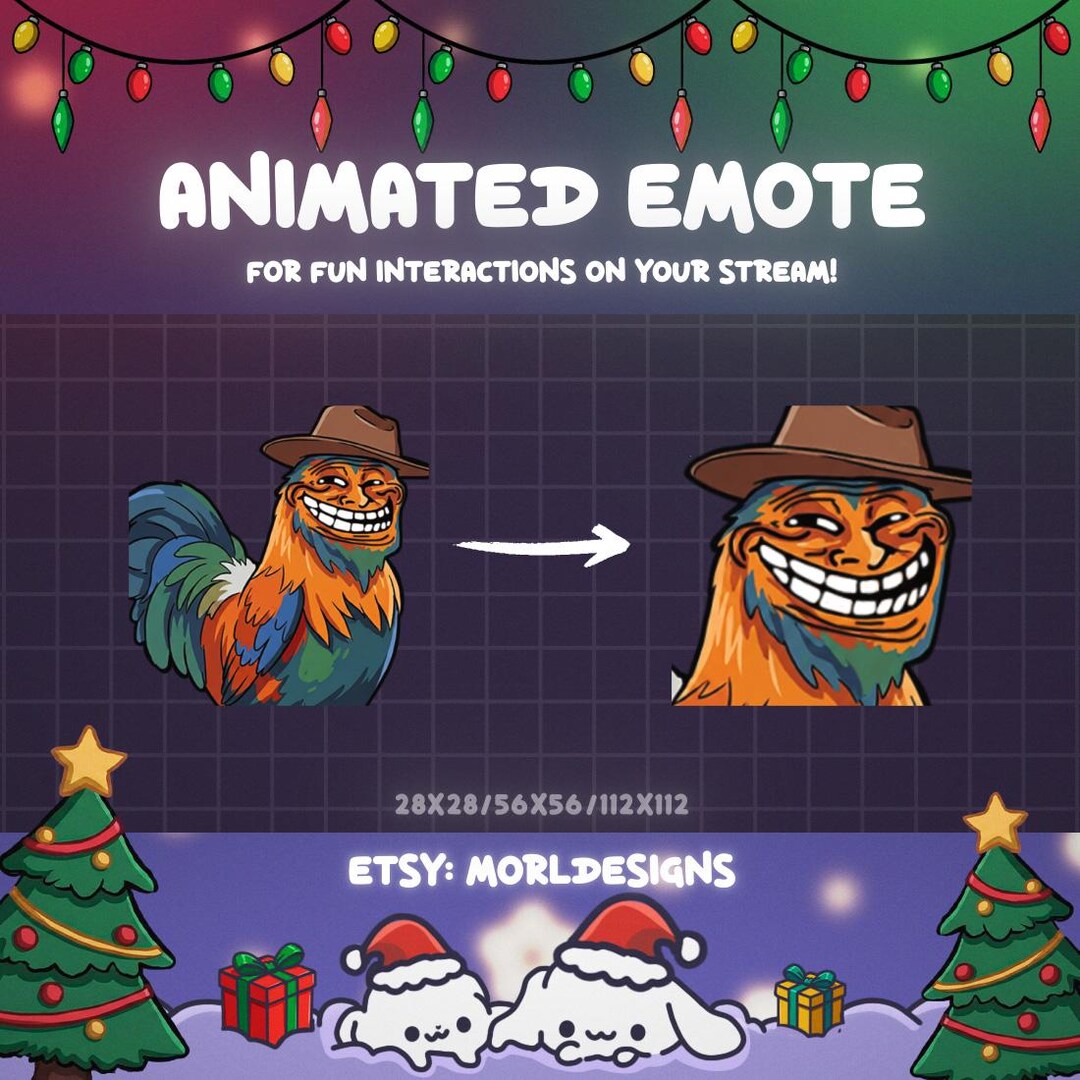 Animated ARC Raiders Emote: Scrappy Troll Face. Twitch, Discord ...