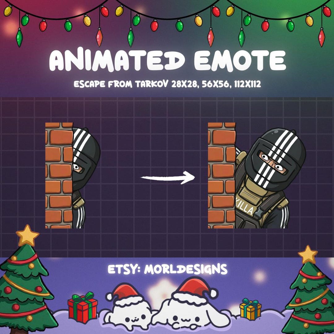 Animated Tarkov Emote: Sneaky. Twitch, Discord, Youtube, Kick (digital ...