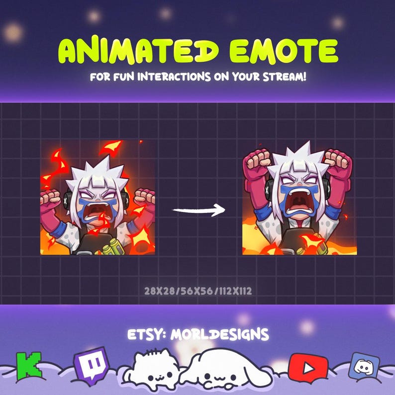 Marathon GLITCH - RAGE - Animated Emote. Twitch, Youtube, Kick, Discord ...