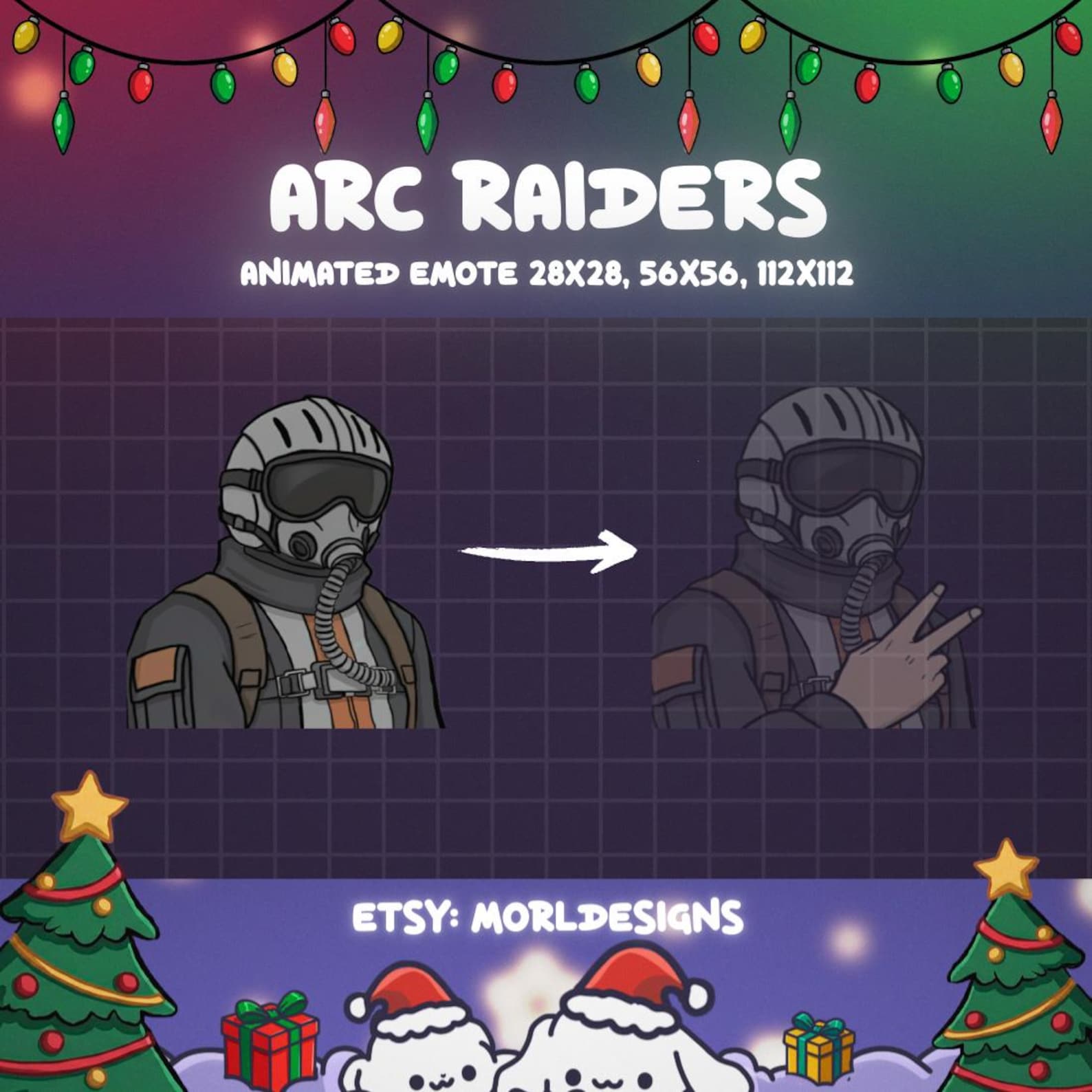 Animated ARC Raiders Emote: Peace. Twitch, Discord, Youtube (digital ...