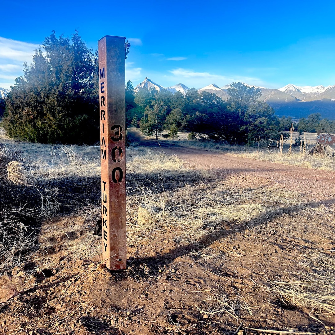 Custom Address Sign Post. Solar Lighted Inside the Column. Rust Finish ...