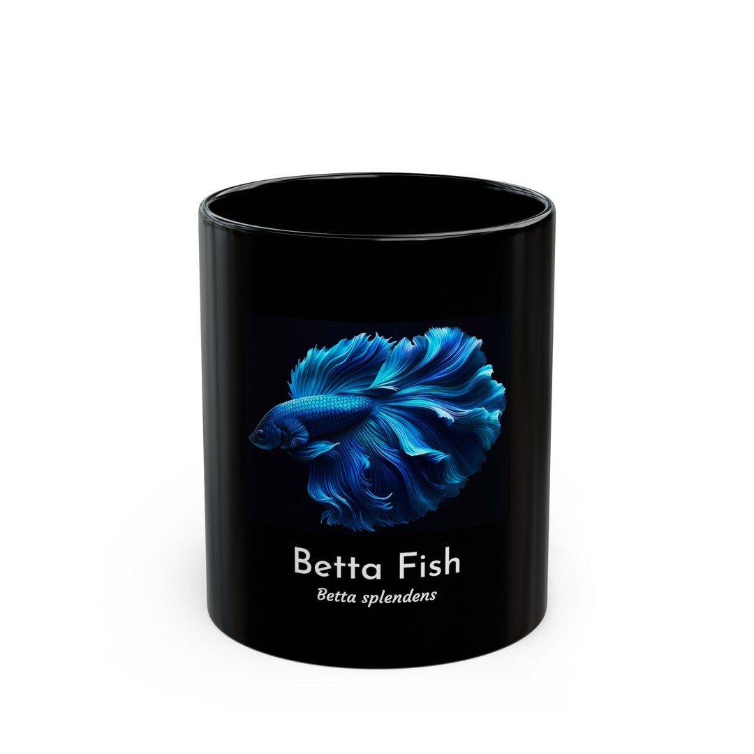 Blue Betta Fish Mug, Aquatic Animals, Betta Fish, Animal Mugs, Gift for ...
