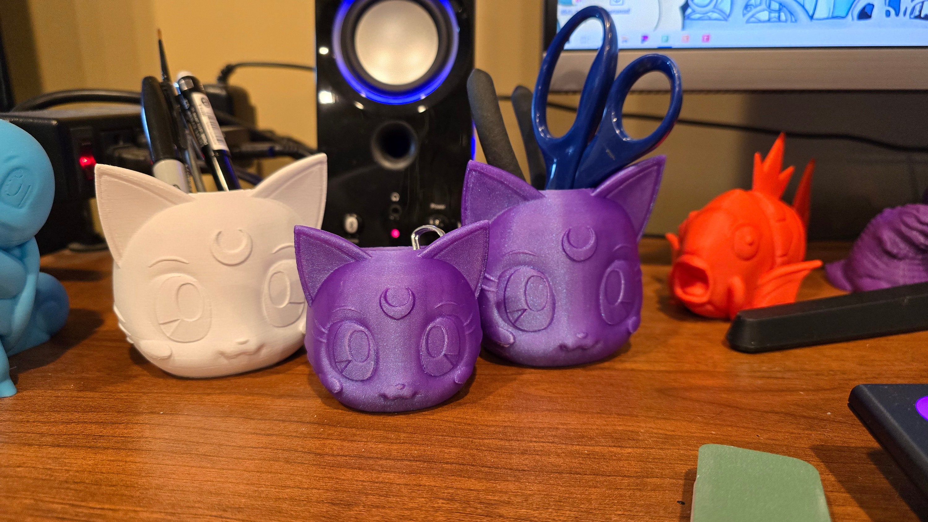 Sailor Moon Guardian Cats: Luna, Artemis, Diana Storage/organization ...