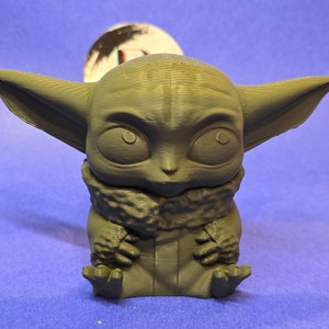 Grogu Baby Yoda 3d Printed Desk/shelf Charm/trinket - Etsy