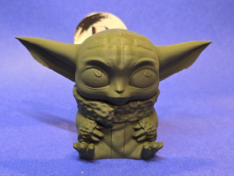 Grogu Baby Yoda 3d Printed Desk/shelf Charm/trinket - Etsy