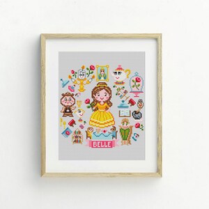 Belle Cross Stitch Pattern Pdf #144 Beauty and the Beast Beauty Cross ...