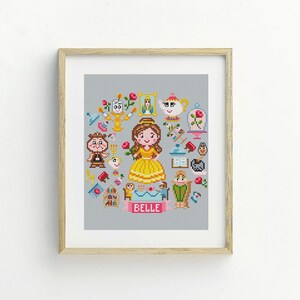 Belle Cross Stitch Pattern Pdf #144 Beauty and the Beast Beauty Cross ...