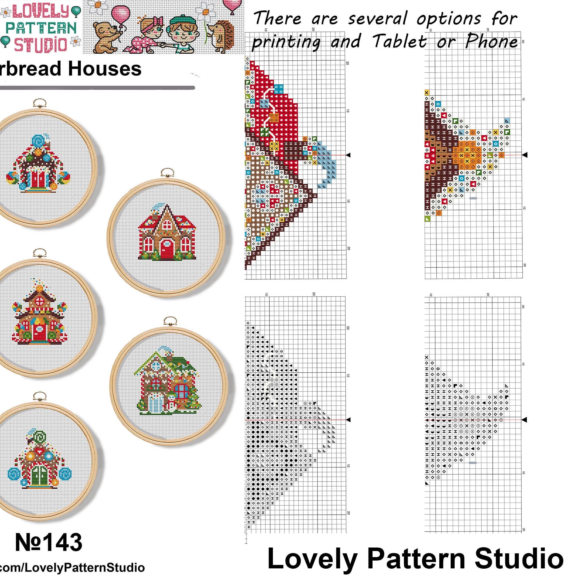 Gingerbread Figures Cross Stitch Pattern Pdf 143 Christmas Tree Decor ...