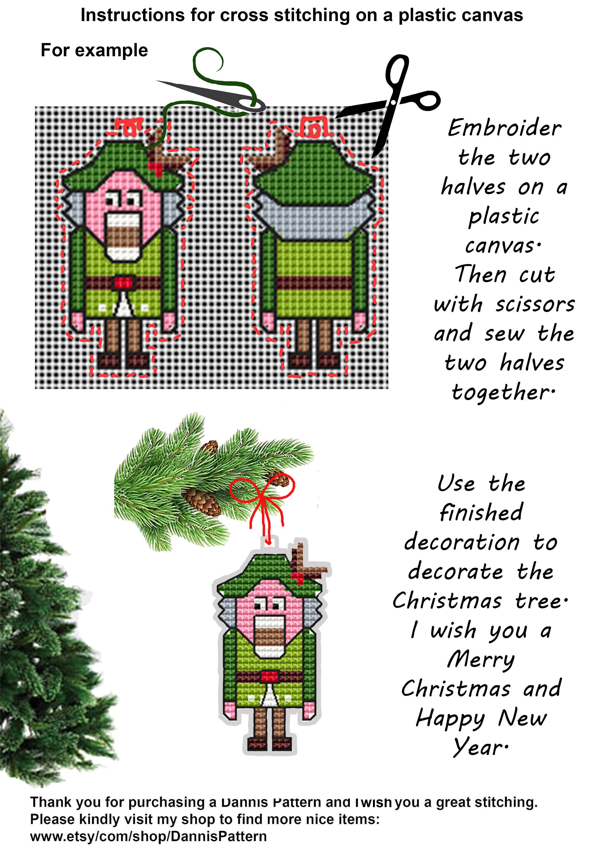 Princess Jasmine Ariel Merida and Belle Christmas Cross Stitch Pattern ...