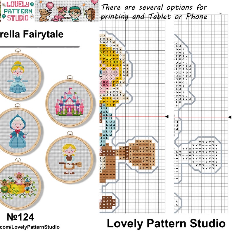 Cinderella Cross Stitch Pattern Pdf #124 Prince Got Mother Castle ...