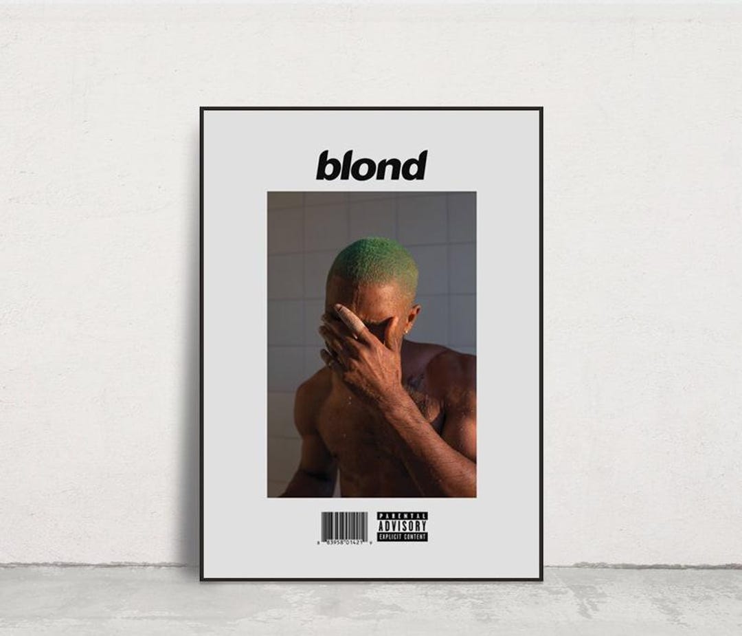 Frank Ocean Poster, Blond Ultra HD Poster Art Print, Vintage Music ...